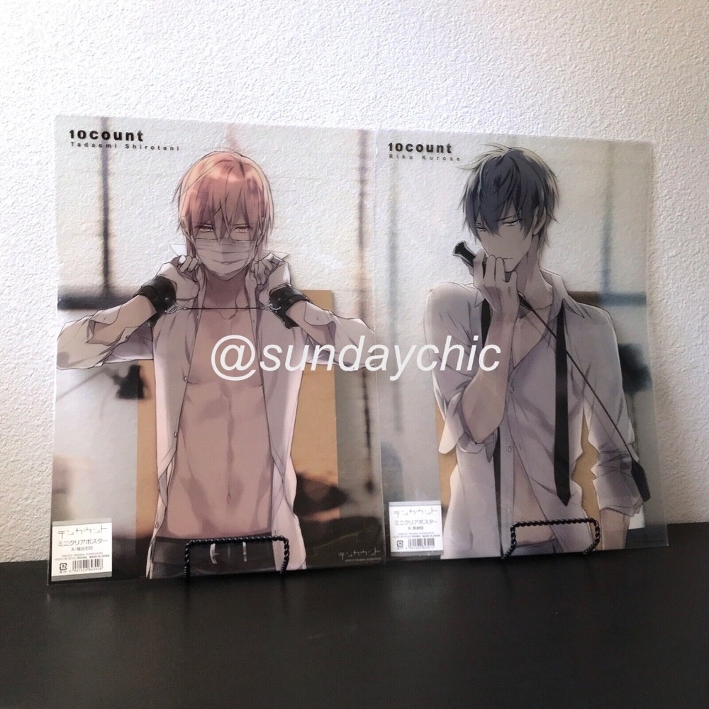 Sale Official Yaoi Ten Count A3 Clear Poster Set Rihi… - Gem